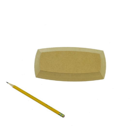 Spherical rectangle (10 x 20cm) wooden mould - Pottery Supplies Online